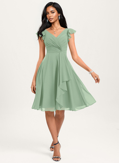 Lubaika A-line Ruffle Chiffon Bridesmaid Dress | JJ's House